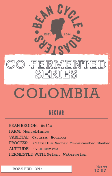 Colombia Co-Fermented Nectar | Bean Cycle Roasters